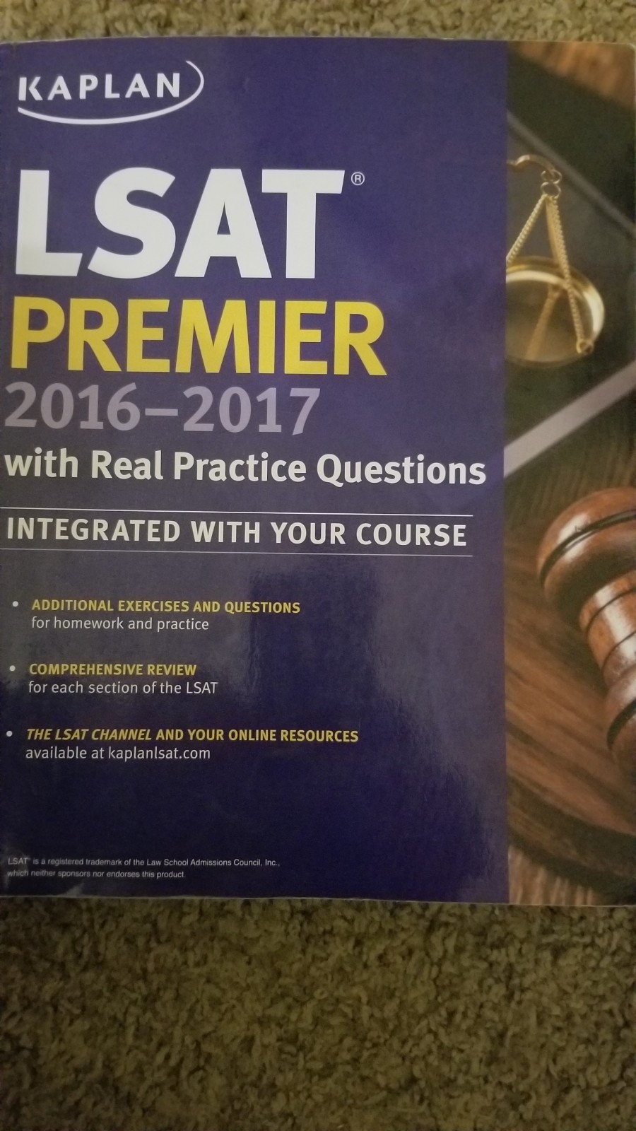 2 Kaplan LSAT Test Practice Books Premier 2016-2017 Lesson Book for ...