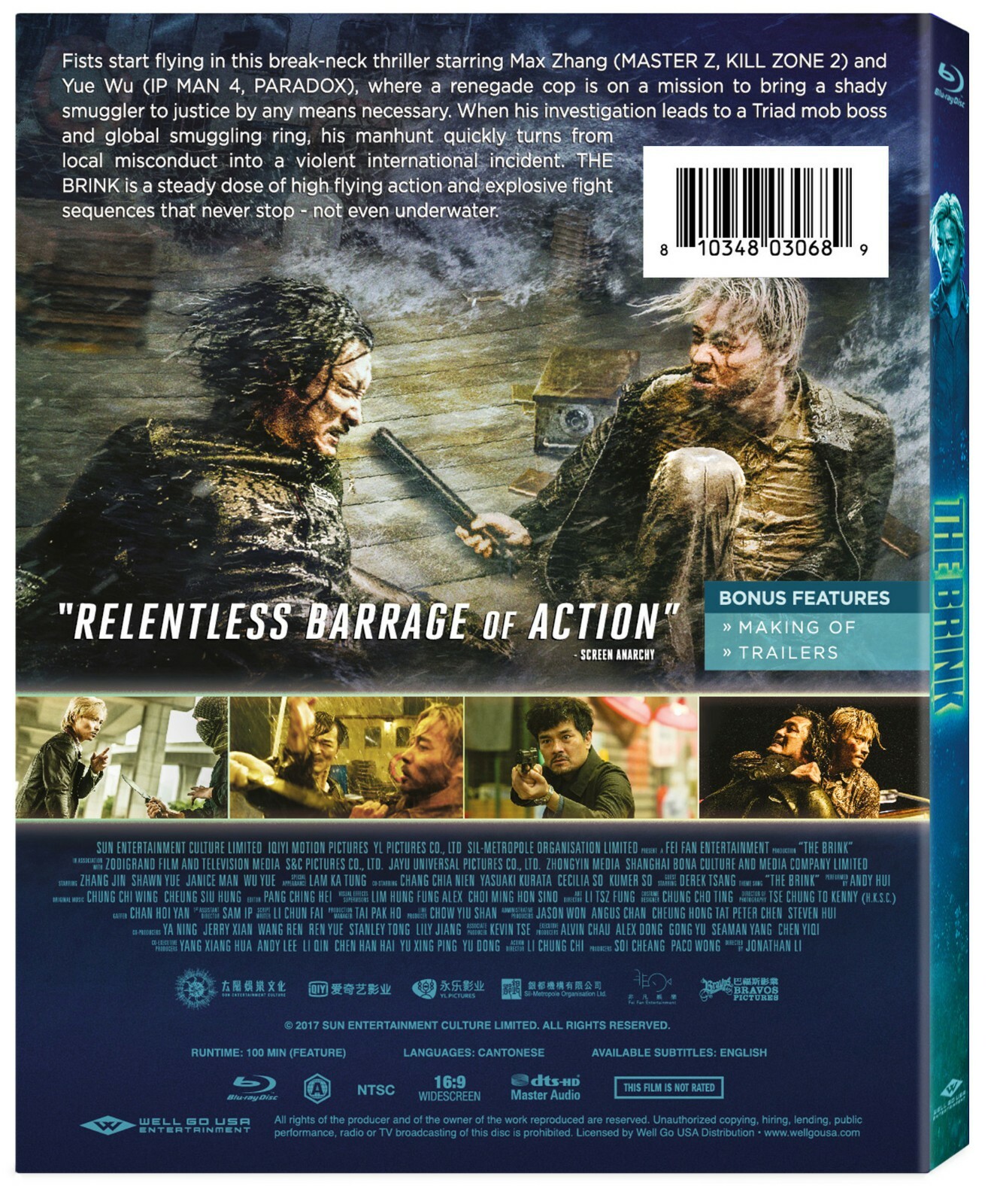 The Brink (DVD or Blu-ray)(WGU03067D, WGU03068B) Well Go USA, New ...