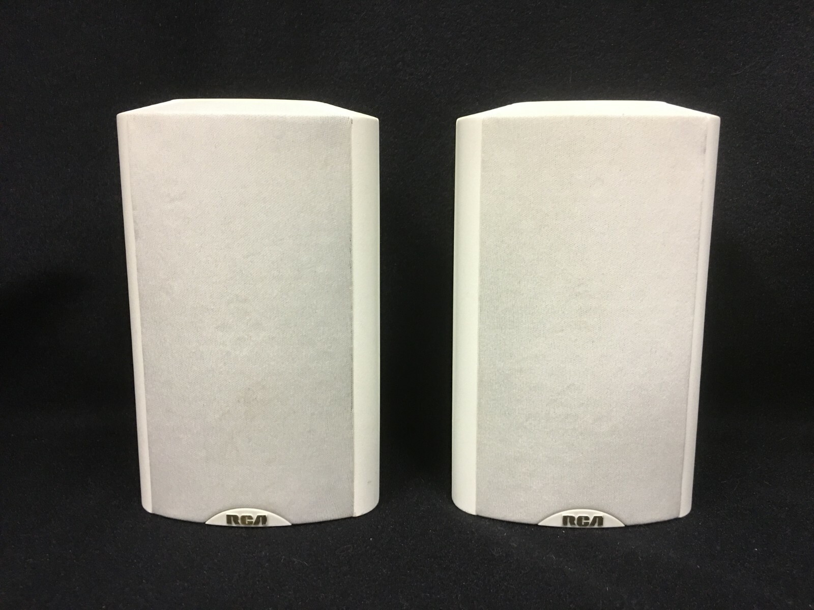 Vintage RCA Radio Shack Bookshelf Speakers Pair Model 40-5009 White Two ...