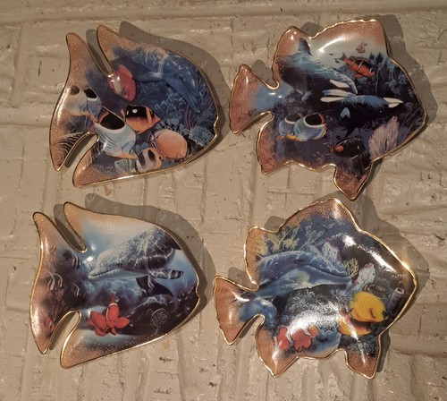 Bradford Exchange Rainbow Reef Collection by Christian Reise Lassen Set ...