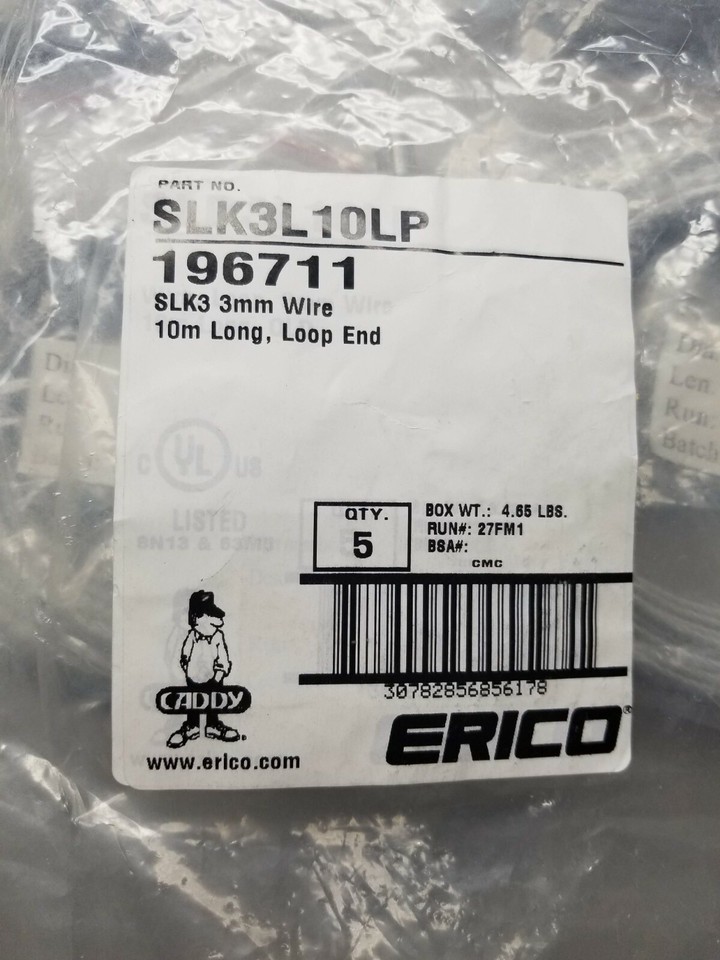 Lot of 5 - Erico Speed Link Caddy Wire System SLK w/ Loop ERICO CADDY ...