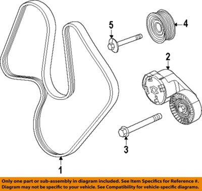 CHRYSLER OEM-Serpentine Drive Fan Belt 5184647AB | eBay