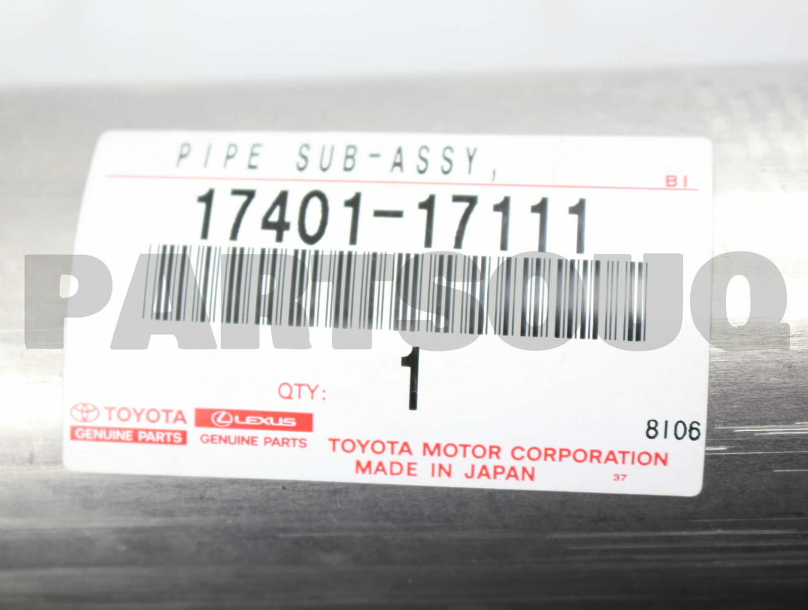 1740117111 Genuine Toyota PIPE ASSY, EXHAUST, FRONT 17401-17111 | eBay