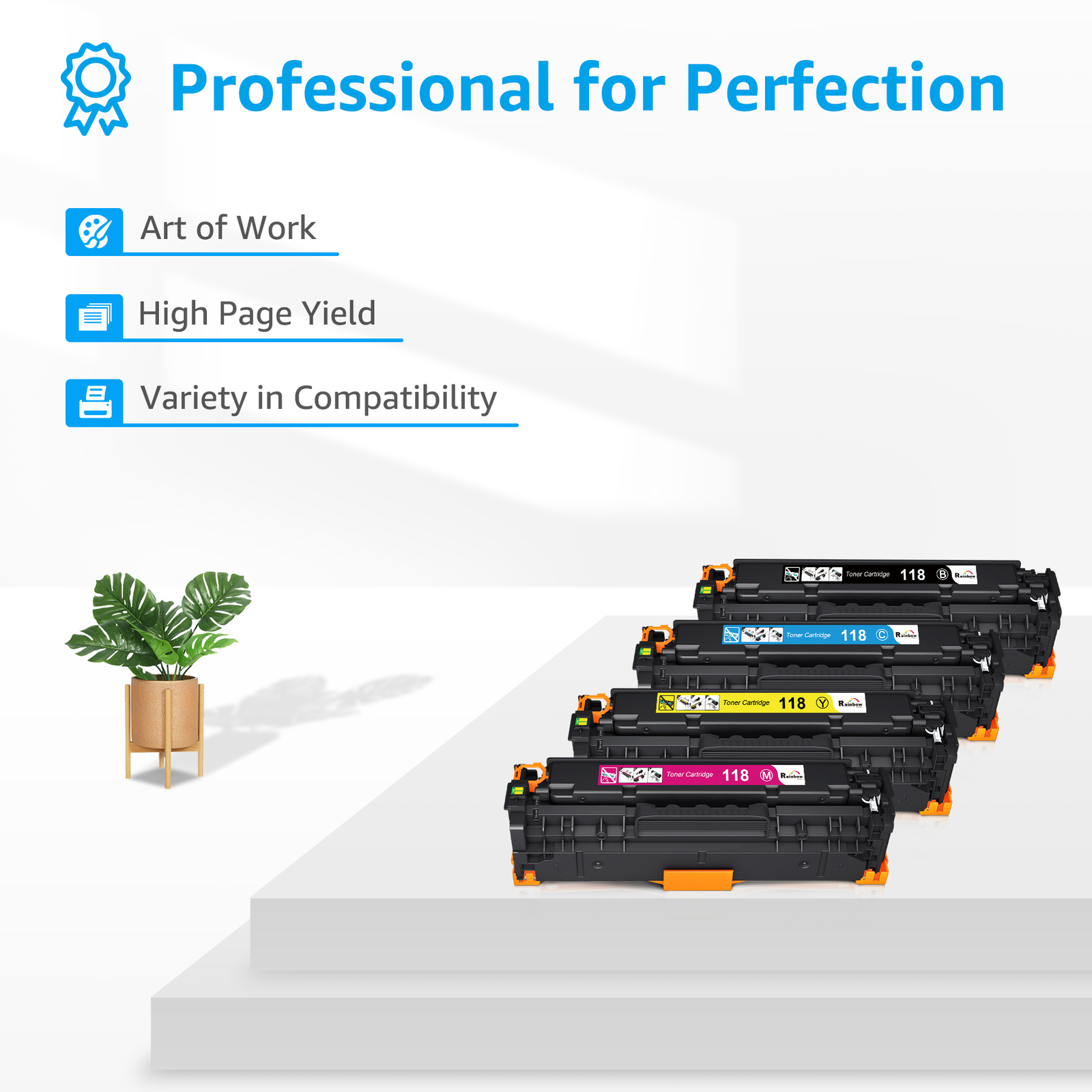 4PK Toner Cartridges for Canon 118 Color ImageCLASS MF8580CDW MF8380CDW ...