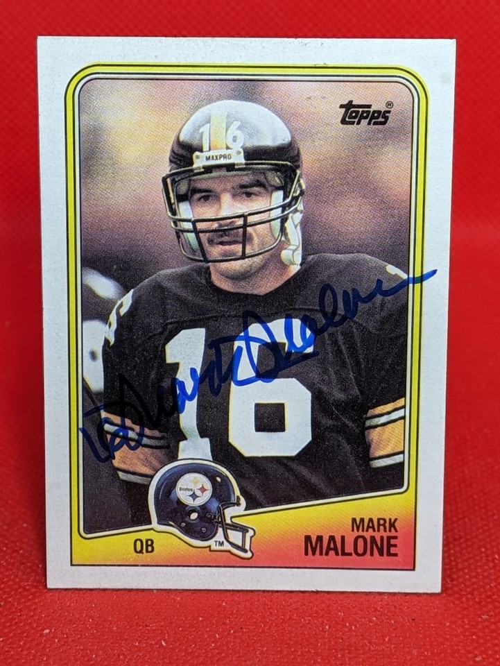 PERSONAL AUTOGRAPH signed on card: Mark Malone 1988 Topps #163 | eBay