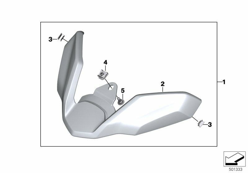 BMW Motorrad R1250GS Beak Extender Front Wheel Cover Extension ...