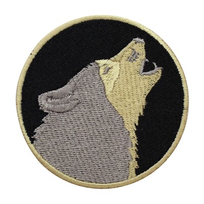 Solitaire Loup Patch, Cartoons Patch Brodé Patch à Repasser 7 CM | eBay