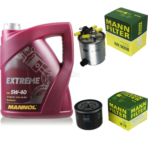 Mann-Filter Inspection Set 5L mannol extreme 5W-40 pour Dacia Logan MCV Atl 4061174778665 | eBay
