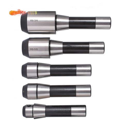 For R8 End Mill Holder Set 1/4" 3/8" 1/2" 5/8" 3/4" Adapter 5 Pcs | eBay