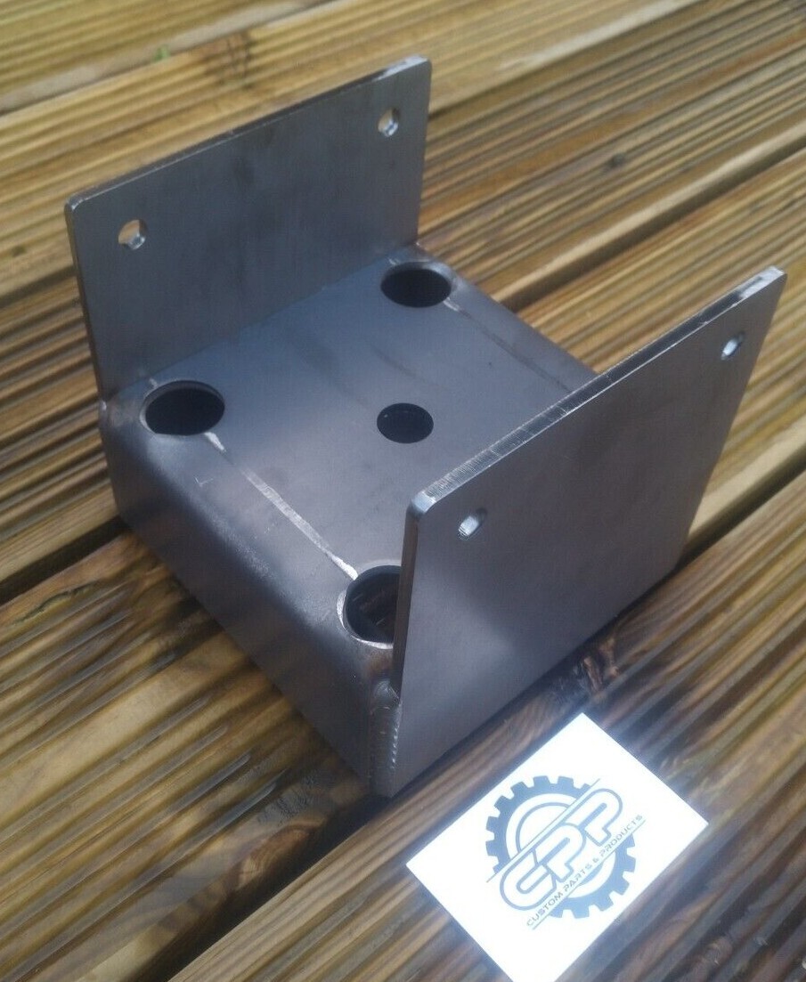 Post Base Foot Socket 150mm solid 5mm Thick Steel 70mm Elevation 6 ...