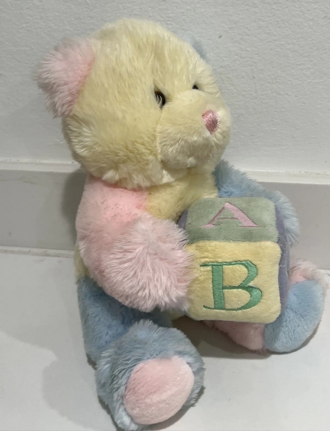 Aurora Teddy Bear Pastel ABC Plush Stuffed Baby Toy Gift 10” | eBay