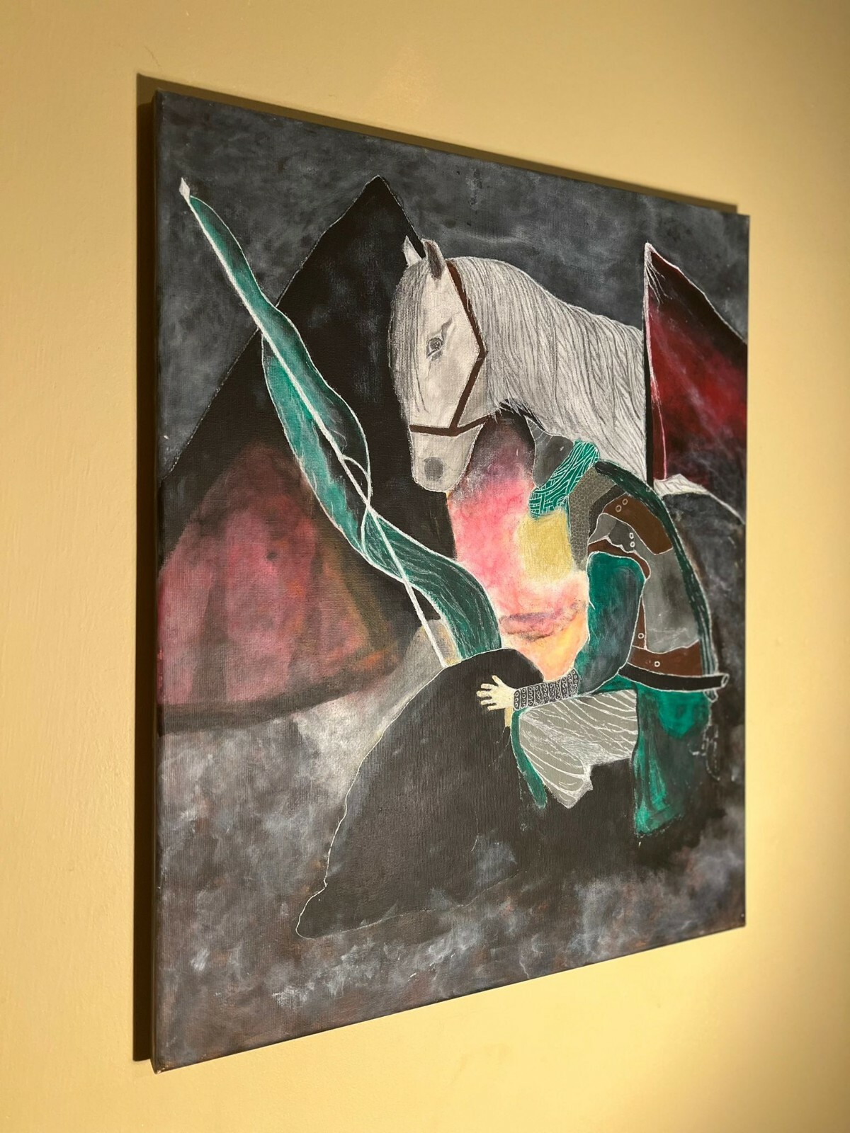 Painting of Imam Hussain (as) and Lady Sakina (sa) | Muharam | Canvas ...