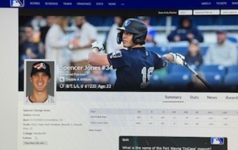 Awesome signed spencer jones baseball (New York Yankees top prospect ...