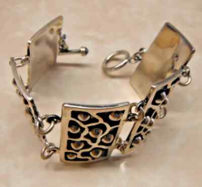 VINTAGE DESIGN TAXCO MEXICAN 925 STERLING SILVER MEXICO BRACELET | eBay