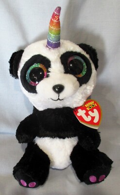 PARIS the Panda Bear - TY 6" GLITTER EYES Beanie Boos NEW & MINT | eBay