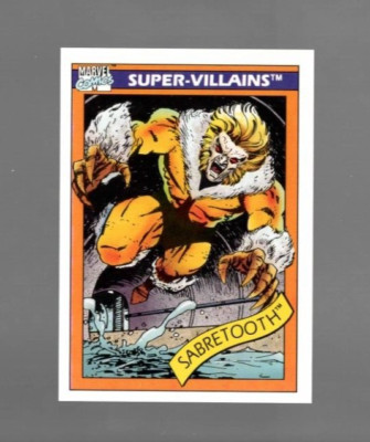 1990 Impel Marvel Universe card #57 SABRETOOTH pack fresh! Mint | eBay