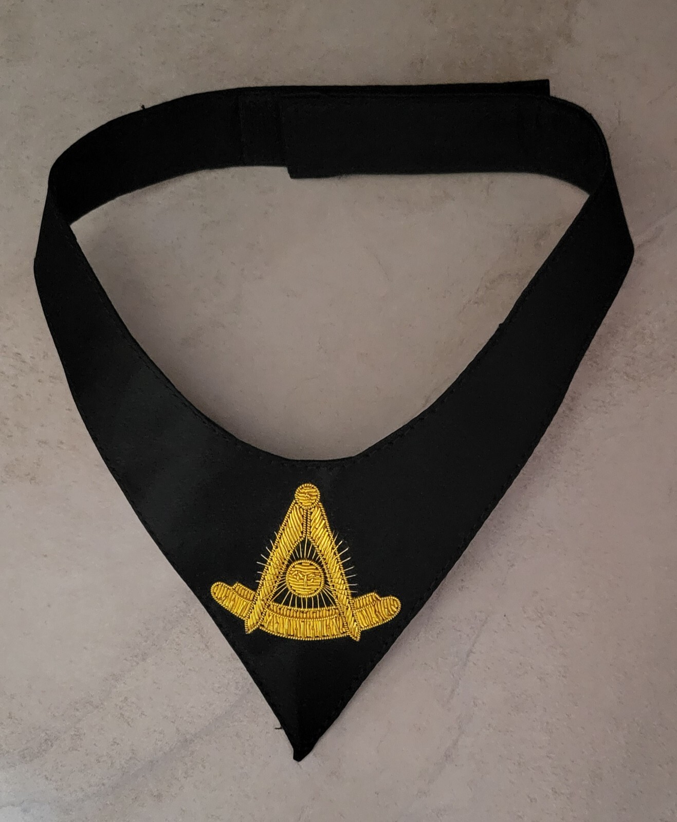 Masonic Lodge Cravat with hand Embroidery Past Master | eBay