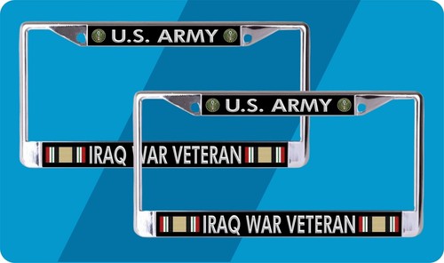 U.S. Army Iraq War License Plate frame 2 Pack 760939928904| eBay