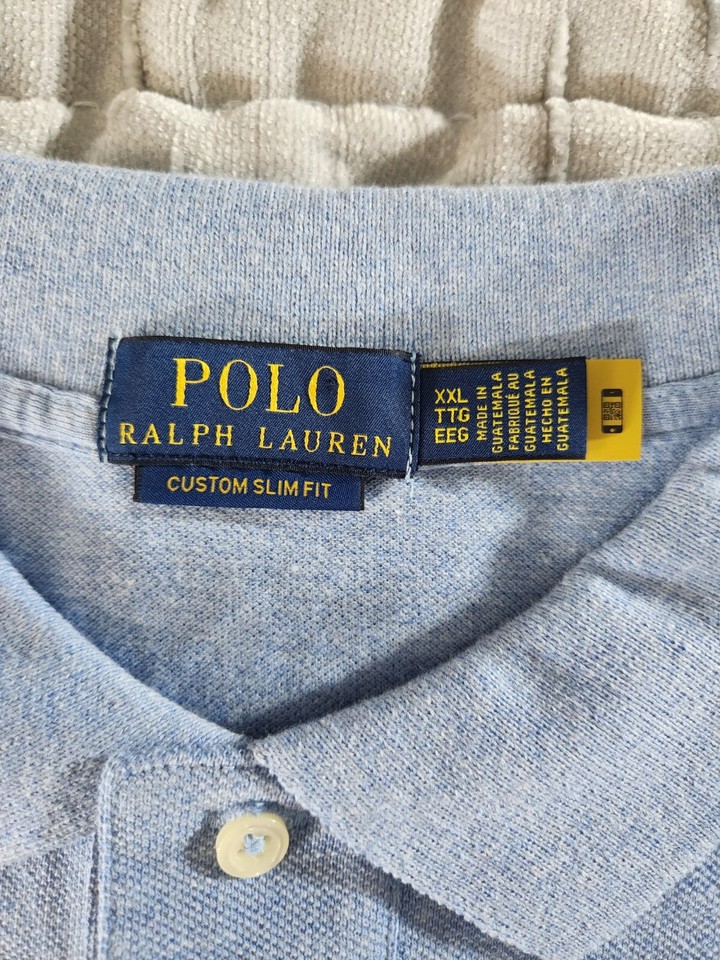 Polo Ralph Lauren Custom Slim Fit Replen Isle HTR Mesh Polo Shirt Men's Size XL | eBay