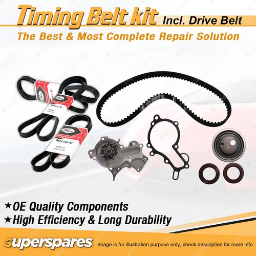 Timing Belt Kit & Gates Drive Belt for Suzuki Vitara SZ416 1.6L G16B ...