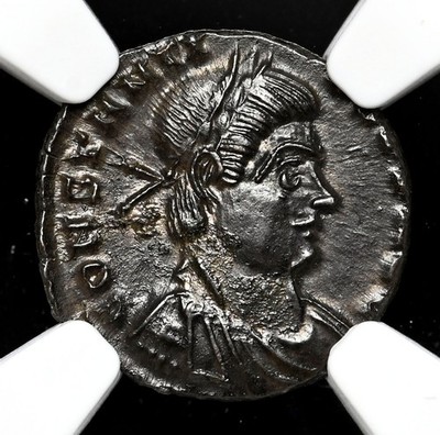 ROMAN EMPIRE. Constantine II, AD 337-340. Æ3, as Augustus, NGC MS Mint ...