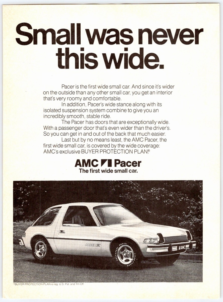 Amc Pacer Advertisement Behind The Pacer | The Online Automotive