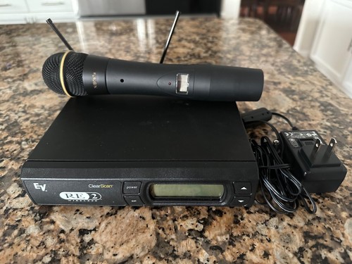 Electro-Voice RE-2 Clear Scan EV Wireless Microphone w/ Receiver Band A ...