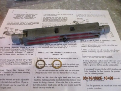 Universal Charge Bar "C" Mec Progressive Shotshell Reloaders, Older ...