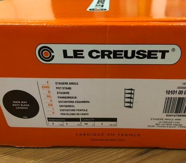Le Creuset 5 tier pot stand Black Display shelf Enamel New Boxed from ...
