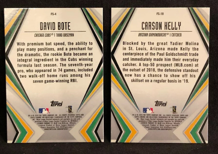 2019 Topps Chrome Baseball Future Stars Insert Cards Lot You Pick | eBay