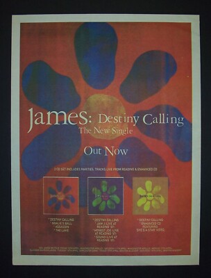 James Destiny Calling 1998 Poster Type Ad, Promo Advert | eBay
