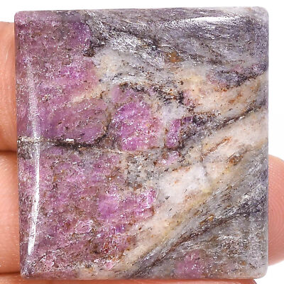 Natural Ruby Fall Rectangle Shape Cabochon Gemstone 54.5 Ct. 31X29X5 mm ...