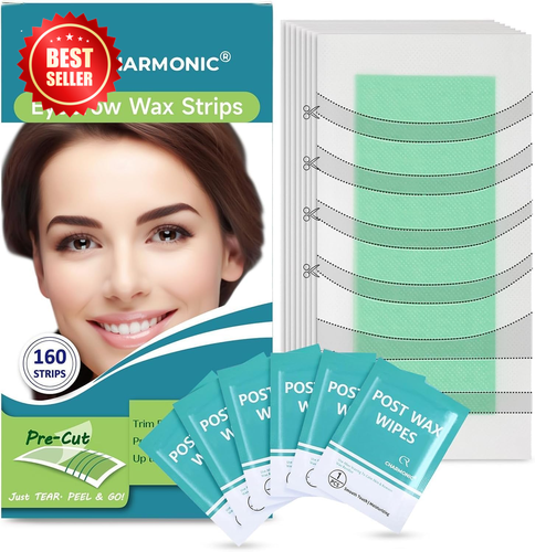 160 Pcs Eyebrow Wax Strips - Waxing Strips, Waxing Kit for Eyebrow ...