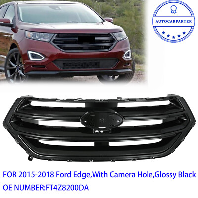 For 2015-2018 Ford Edge Front Upper Grille Grill Sport W/Camera Hole ...