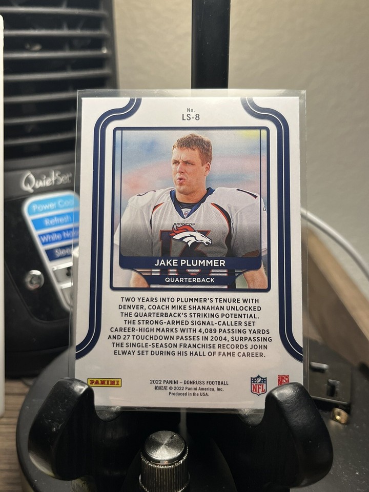 2022 Donruss: Jake Plummer Legends Series Card No. LS-8 Denver Broncos ...