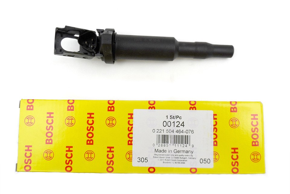 One New Bosch BMW Ignition Coil 00124 in Original Box 0221504464 ...