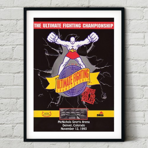 UFC 1 The Beginning 1993 Fight Poster - Wall Art Print - MMA Boxing ...