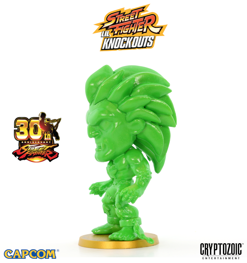 SDCC 2018 Cryptozoic Street Fighter Lil Knockouts Metallic Green Blanka ...