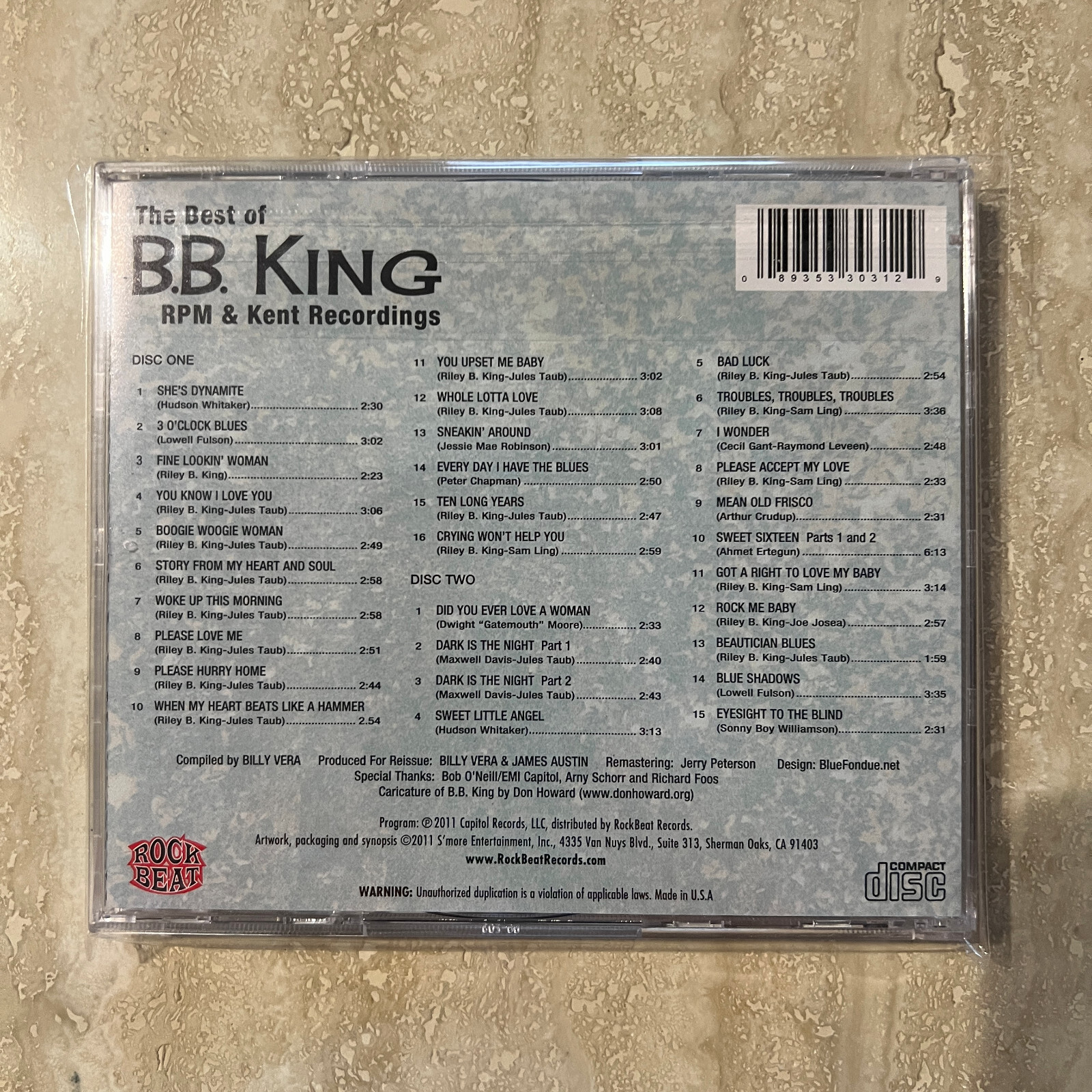 CD The Best of BB King RPM & Kent Recordings 2011 Capitol Records (2 ...