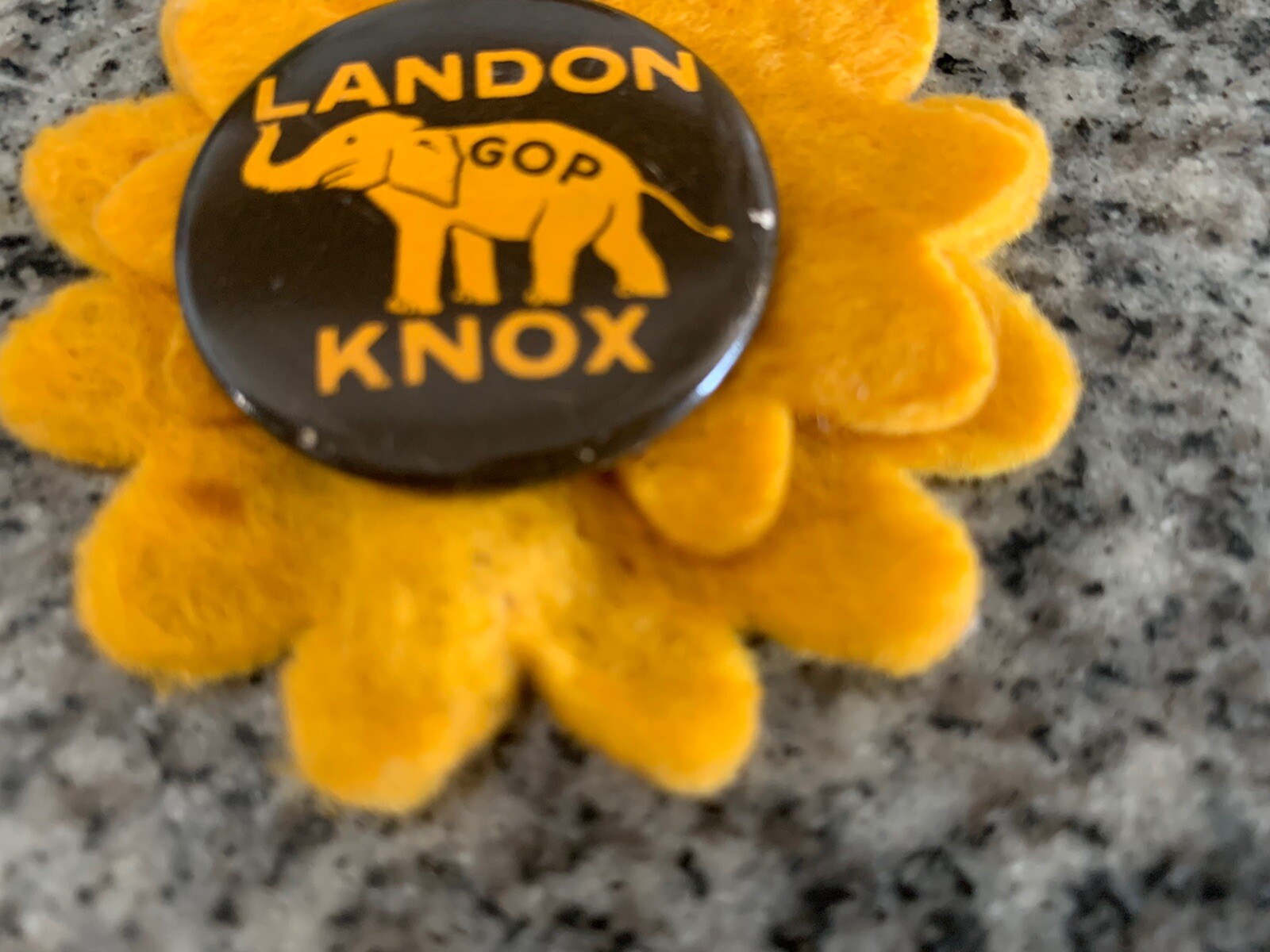 ALFRED ALF LANDON KNOX President Sunflower campaign pin pinback button ...