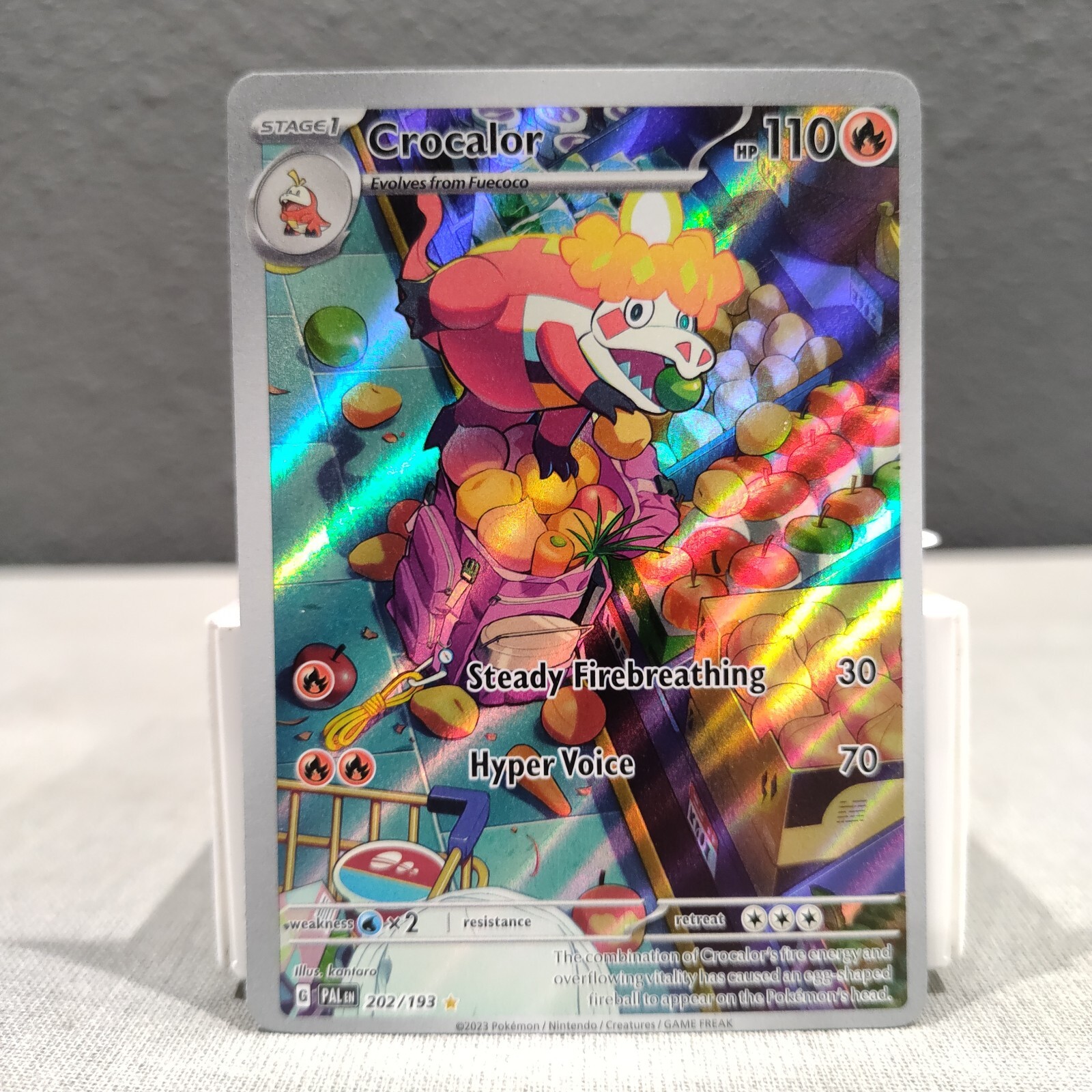 Crocalor 202/193 Paldea Evolved Holo Illustration Rare Holo Pokemon ...