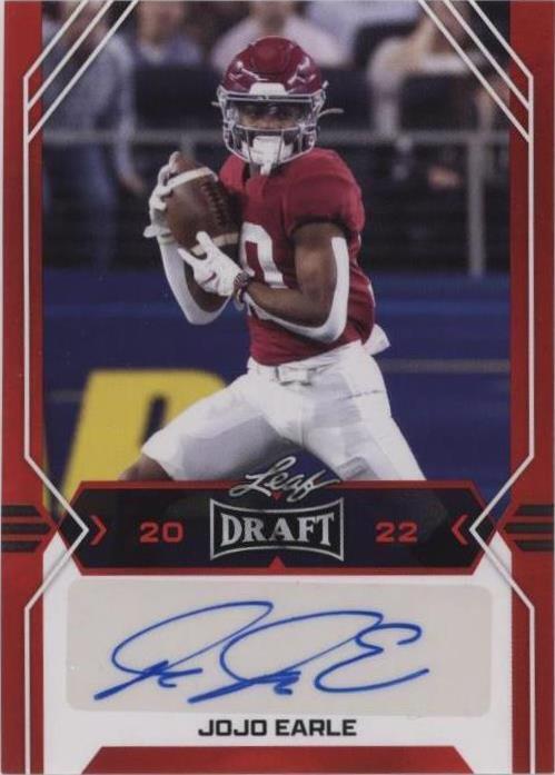 2022 Leaf Draft - Autographs Jojo Earle #BA-JE1 Red (AU, RC) for sale ...