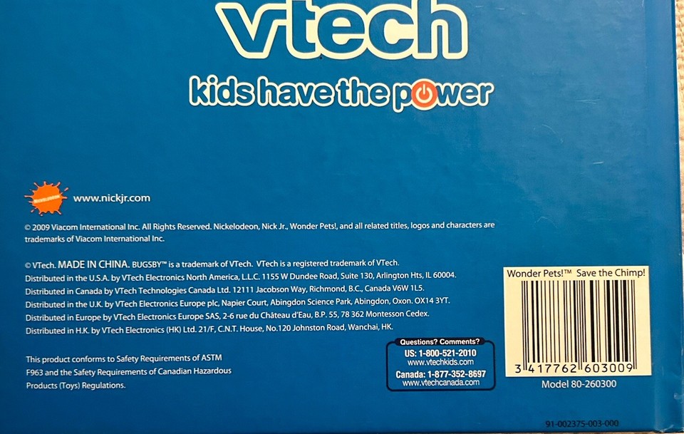 Vtech Bugsby Reading System (Book Only) Wonder Pets Save the Chimp | eBay