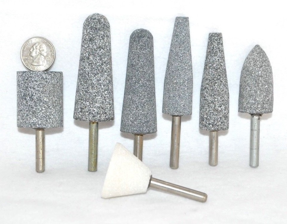 A-1 Large 2 5/8 x3/4x 1/4 Grit Cone Mounted Point Abrasive Grinding ...