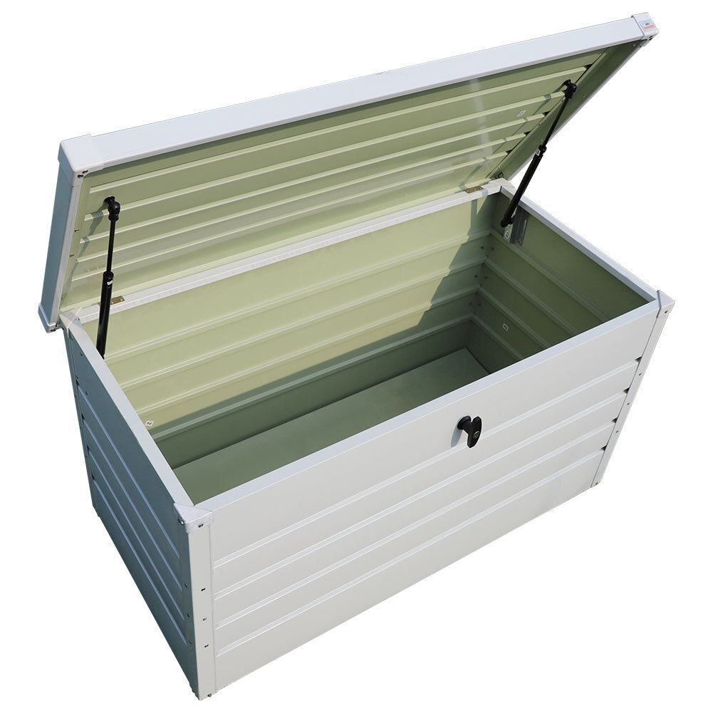 Outdoor Garden Metal Storage Box 200L/350L/600L Lockable Utility Chest ...