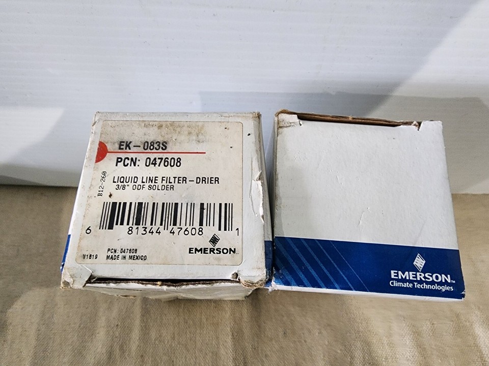NEW IN BOX Emerson EK 083S PCN047608 Liquid Line Filter-Drier 3/8" ODF ...