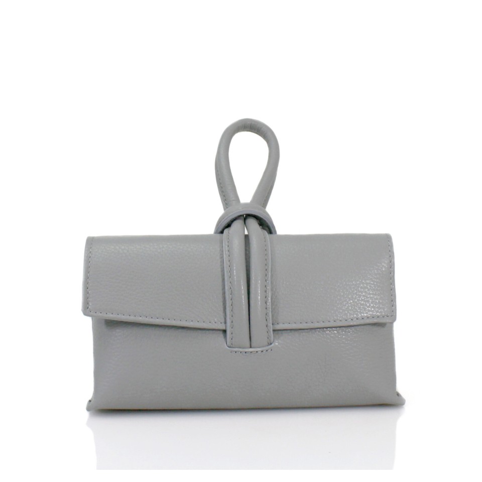 Leather Clutch Handbag Women Loop Lock Flap Crossbody Strap Shoulder ...