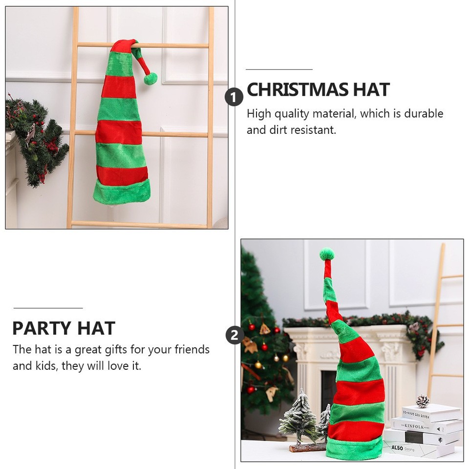 1Pc Xmas Lengthen Hat Funny Hat Ornaments Christmas Party Decorative ...