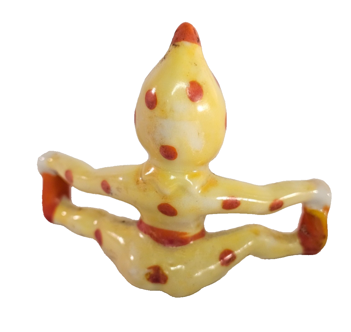 Rare Vintage Porcelain Japan Pixies Elf Elves Christmas Yellow Polka ...