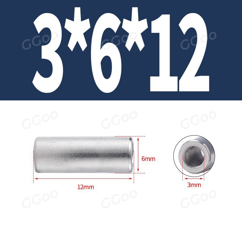 M3 - M20 INTERNAL THREADED SLEEVE ROD BAR STUD ROUND CONNECTOR NUT BOLT ...